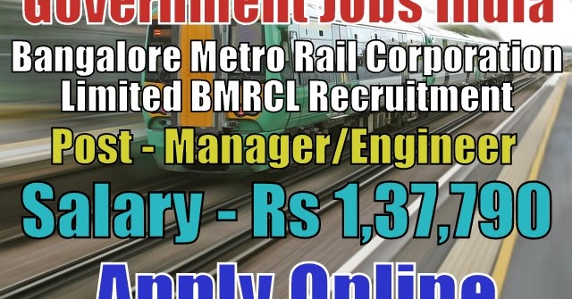 BMRCL Recruitment 2018 for 33 Managers Posts Apply Now | Government ...
