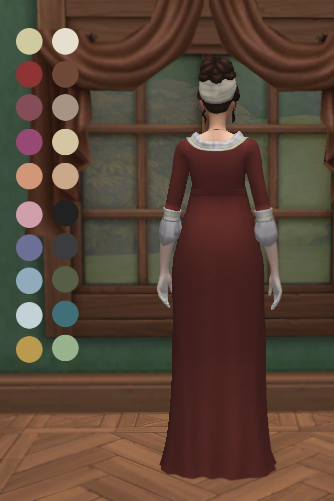 TS4: Regency Matron Dress | History Lover's Sims Blog