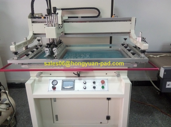 silk screen printing machine: Flat bed screen printing machine