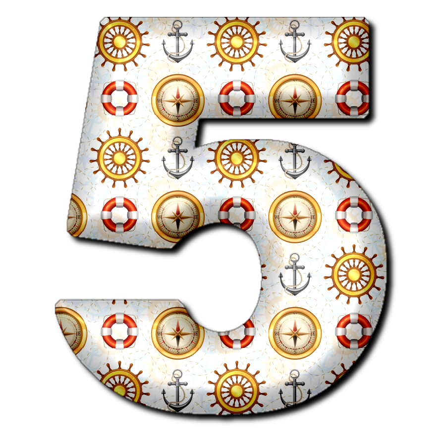 M. Michielin Alphabets: COLOUR BLUE MARINE ANCHOR BOAT WHEEL NAUTICAL ...