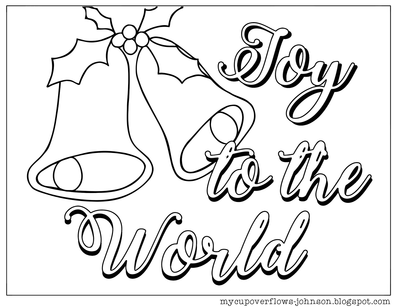 Christmas Joy Coloring Pages Sketch Coloring Page
