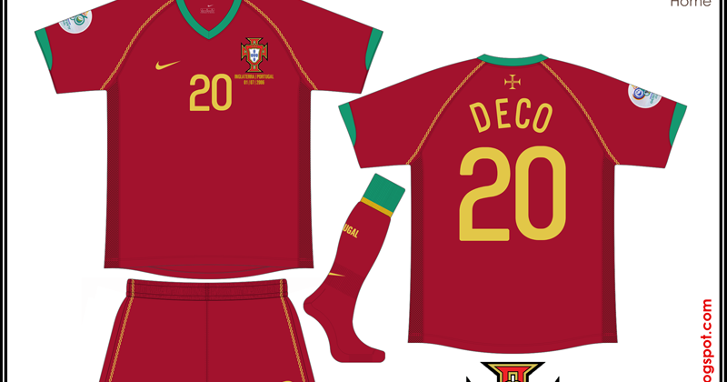 Kit Design, by eroj: 2006-2007 Portugal (Home e Away)