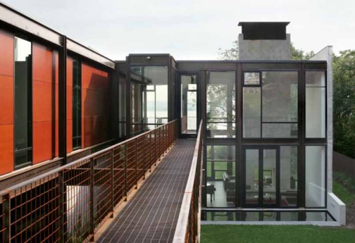 bedroom design blog: Steel And Glass House At Olson Sundberg Allen Ndiga