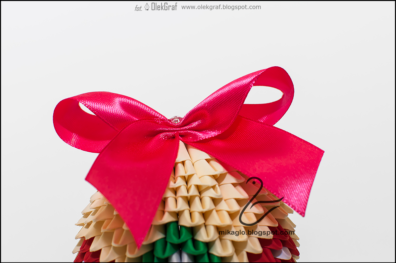 Origami 3d - mikaglo: 493. Bombka z origami / 3d origami christmas bauble
