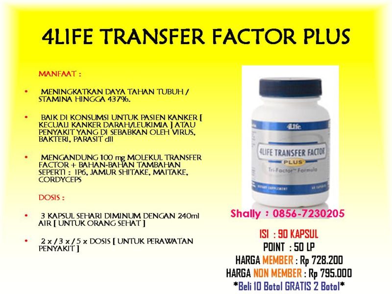 Transfer Factor for your Immune System: Produk Transfer Factor