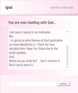 Welcome to Information World: CHAT WITH GOD ON INTERNET WITH IGOD