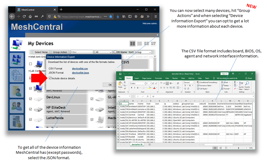 MeshCentral - Assistant Image + Multi-Agent, SSH Terminal, Wake ...