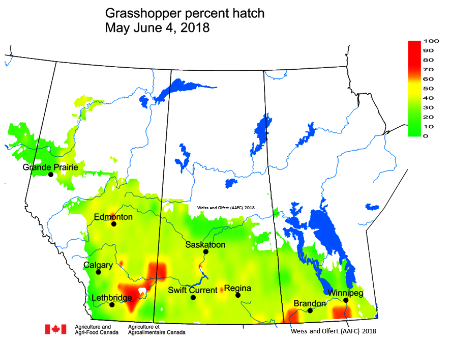 Prairie Pest Monitoring Network Blog: Predicted grasshopper development ...