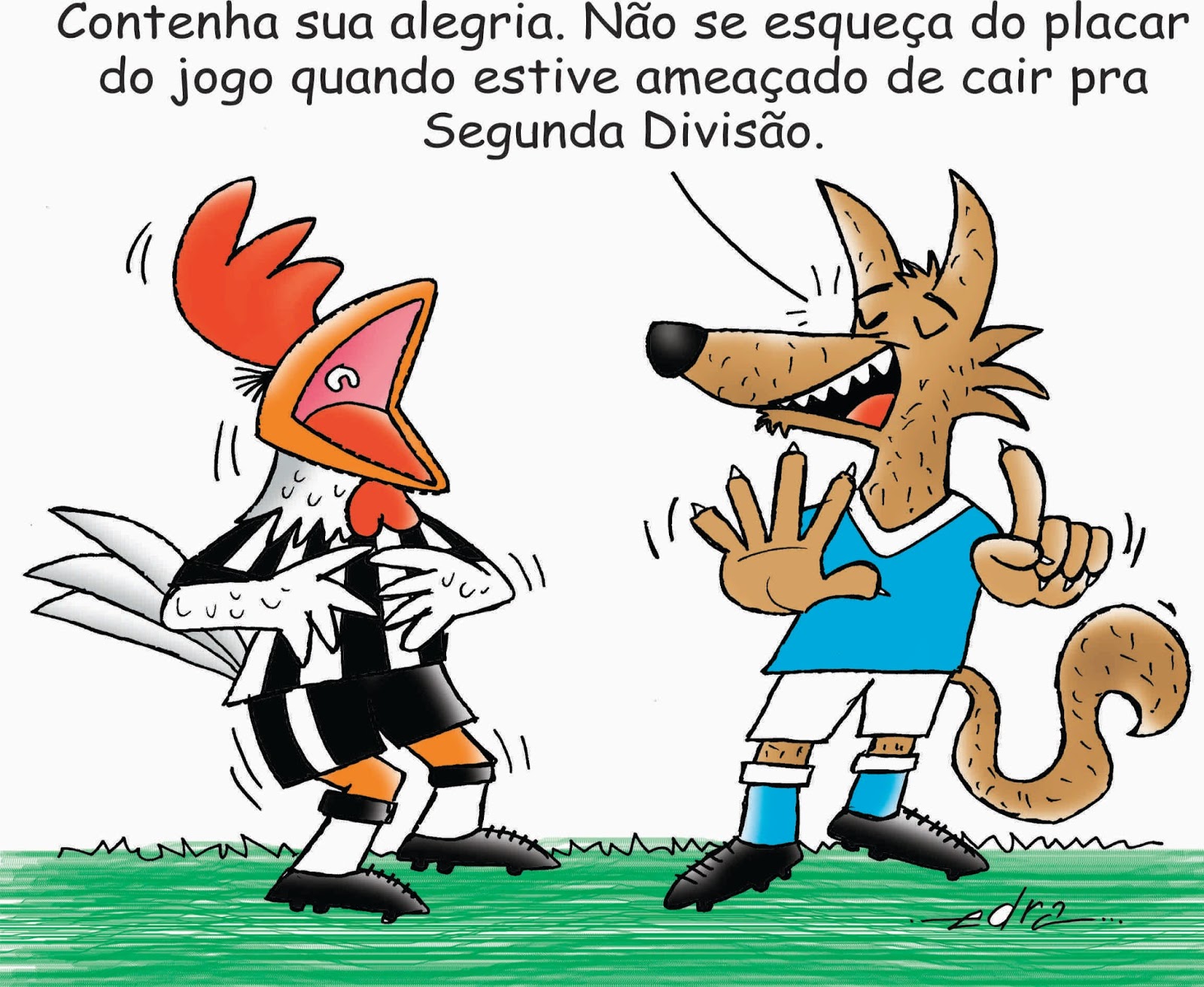 SÓ FUTEBOL - CHARGES: Atleticanos na Euforia. Cruzeiro Ameaçado de Cair ...