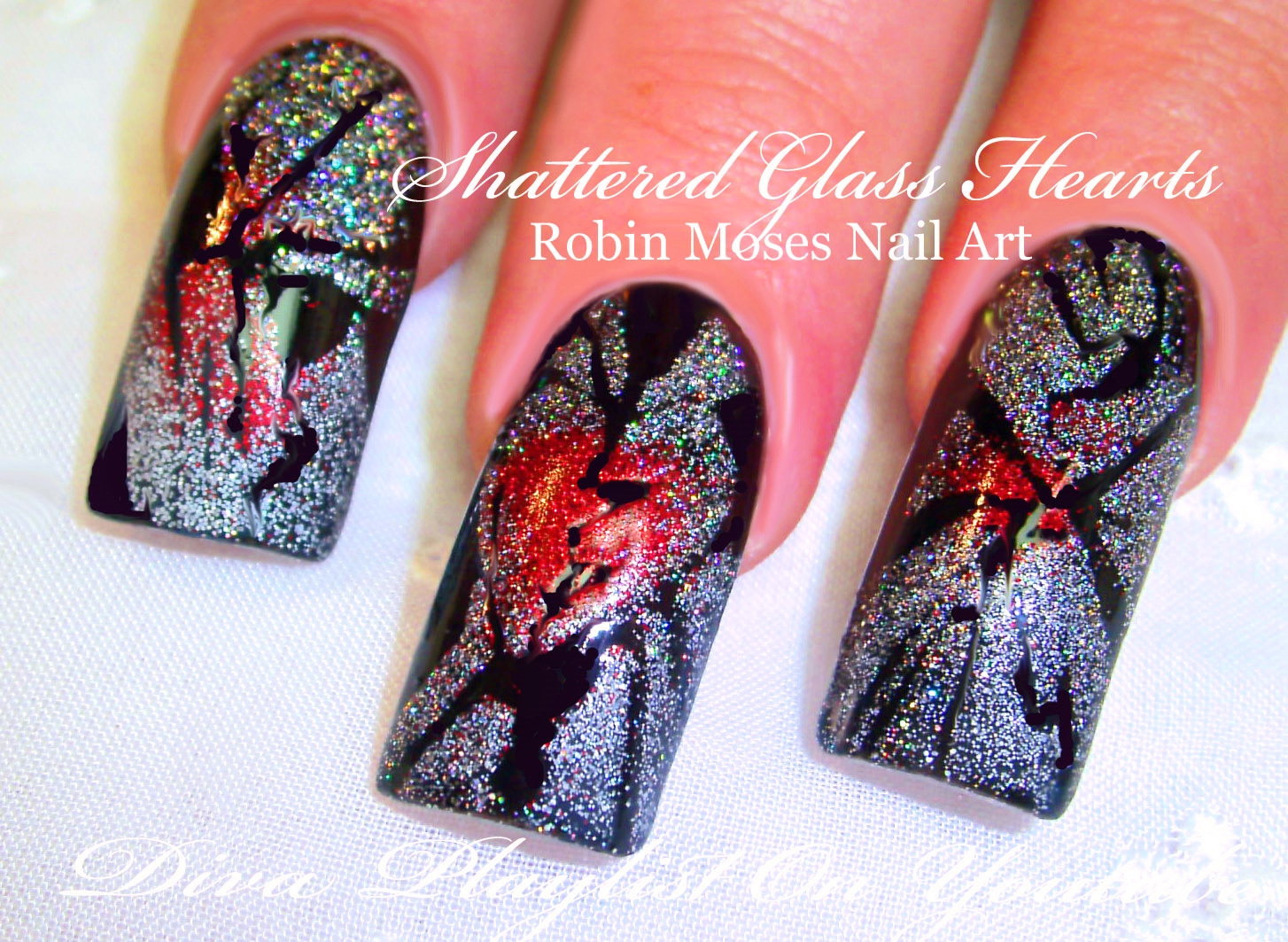 Nail Art by Robin Moses: Anti-Vaentine's Day Nail Art Design Ideas ...