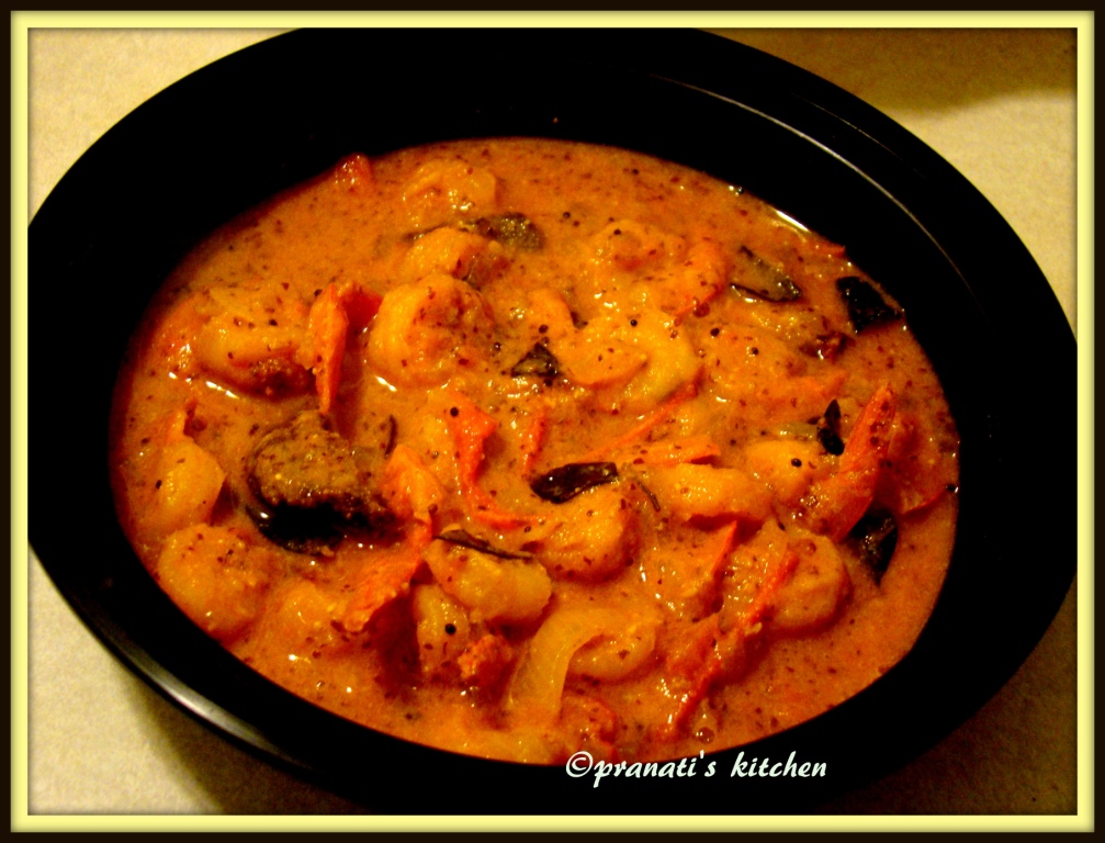 Delicious Recipes 4m Pranati's Kitchen: chingudi Besara/ shrimp curry ...