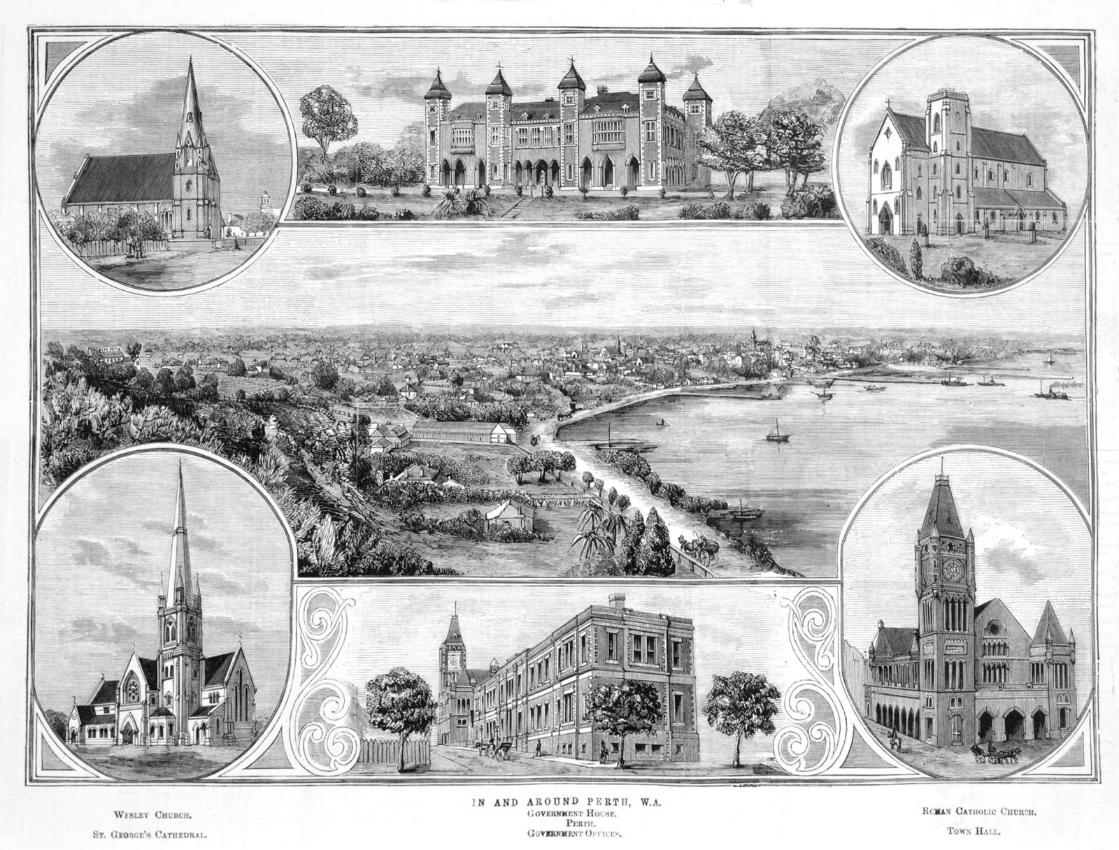 In and Around Perth Western Australia 1884 - Remembering the Past Australia