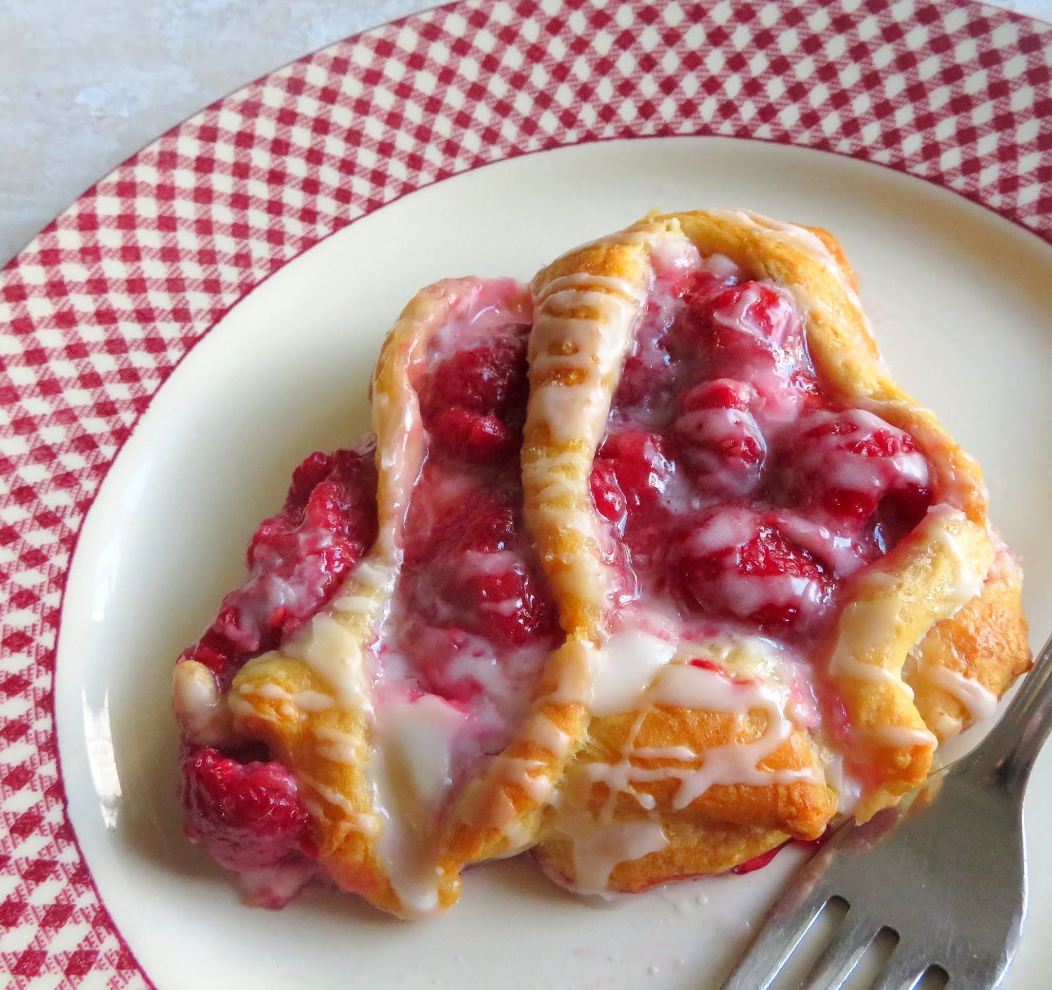 Raspberry Candy Cane Danish | The English Kitchen
