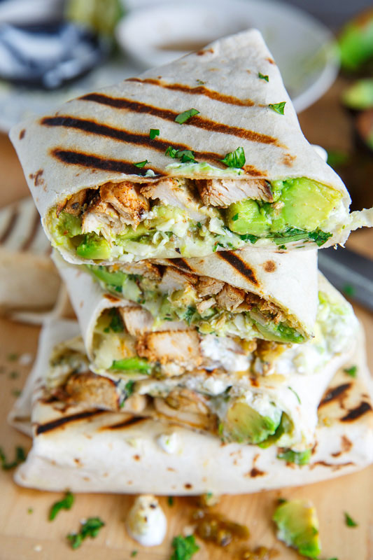 Chicken and Avocado Burritos