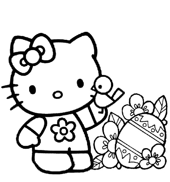 Aneka Mewarnai Gambar Hello Kitty - Yuk Warnai