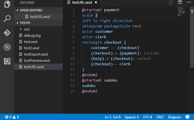 Plantuml visual studio code как пользоваться