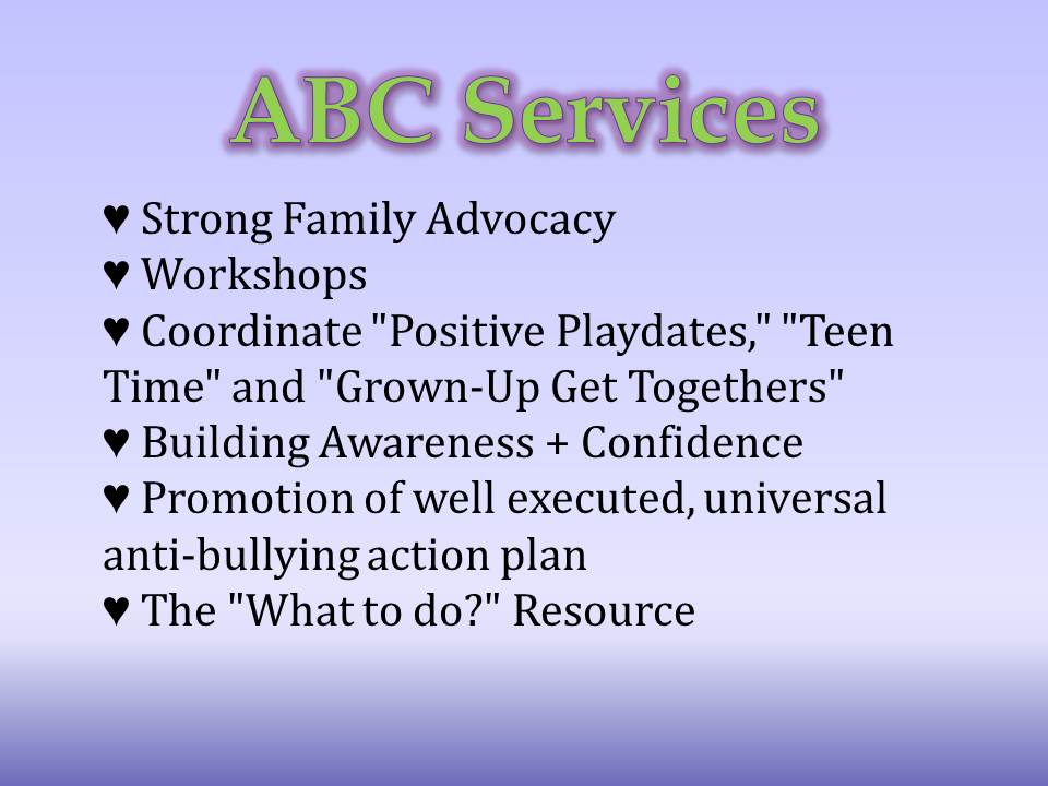 ABC: Anti-Bullying Coalition: Informative Speech on ABC