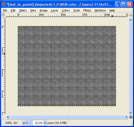 Apply a paper/canvas texture to a digital painting image using Gimp