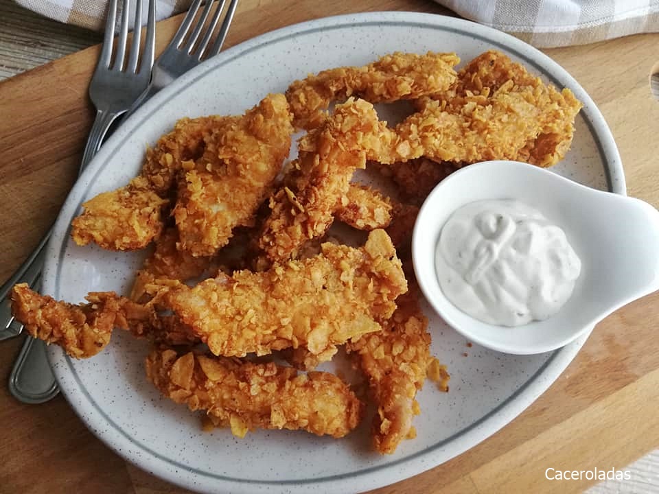 Fingers de pollo súper crujientes (Tex Mex) - Fritos o al horno ...