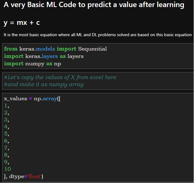 Software Test Automation concept simplified: A very basic ML code