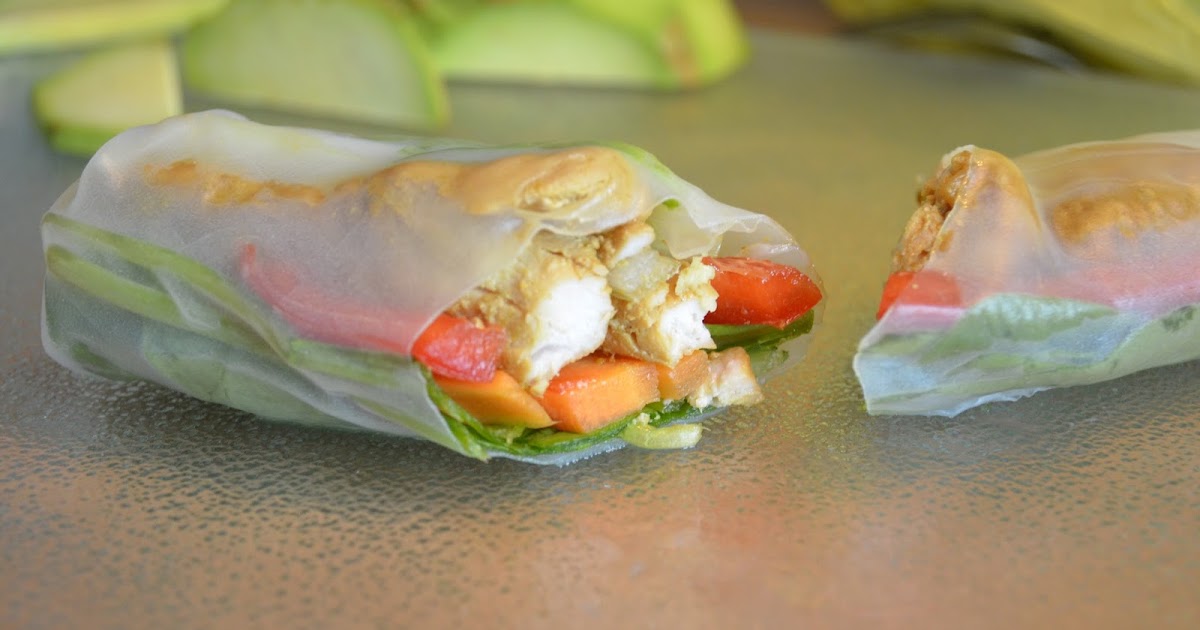 Fresh Spring Rolls with Vietnamese Chicken ~ Stuff and Spice