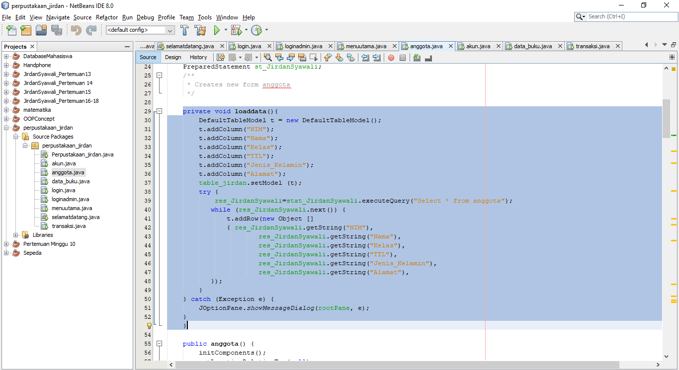 Cara Membuat Program Peminjaman Buku dengan Netbeans & XAMPP - UAS ...