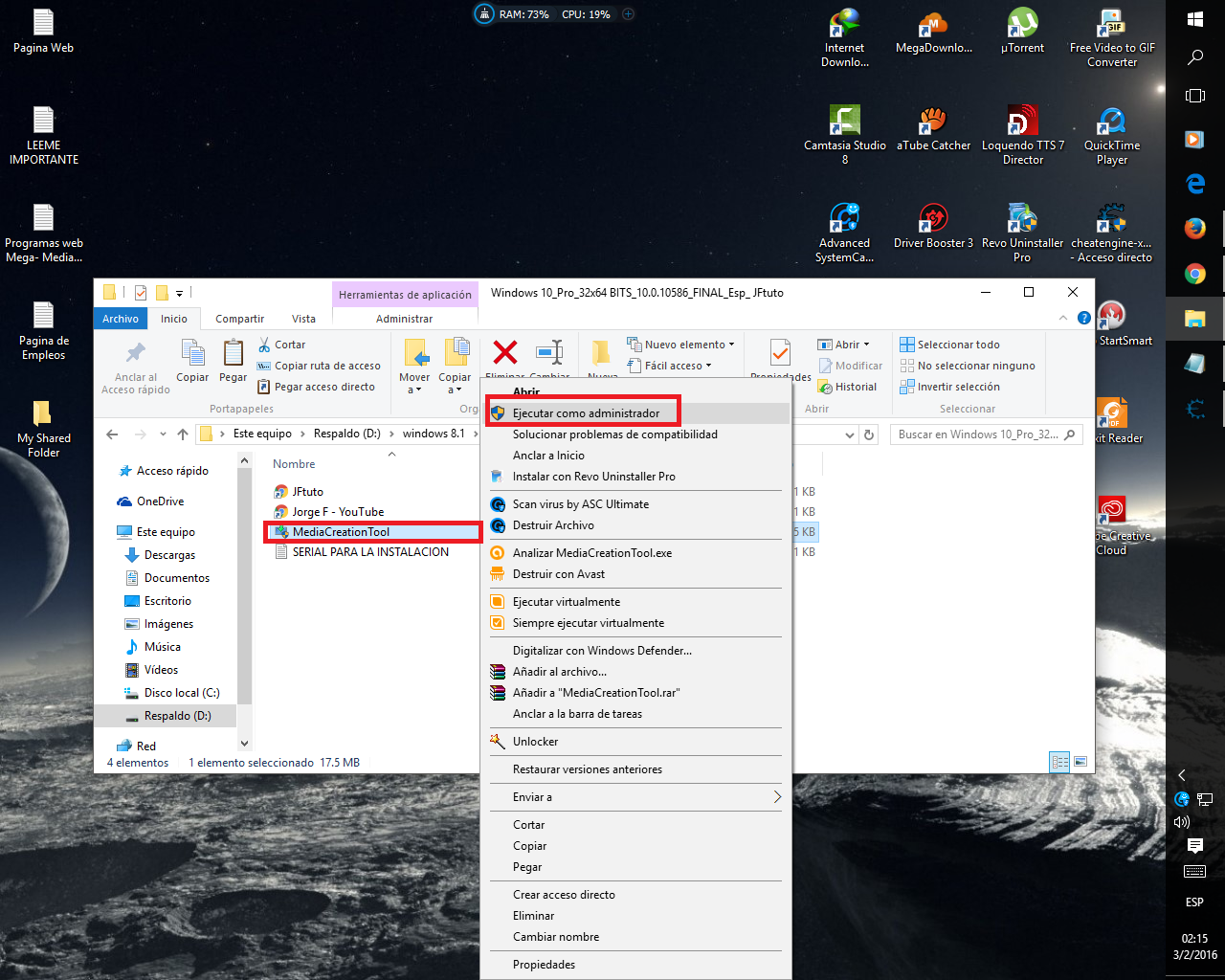 JFtuto: WIND 10 PRO