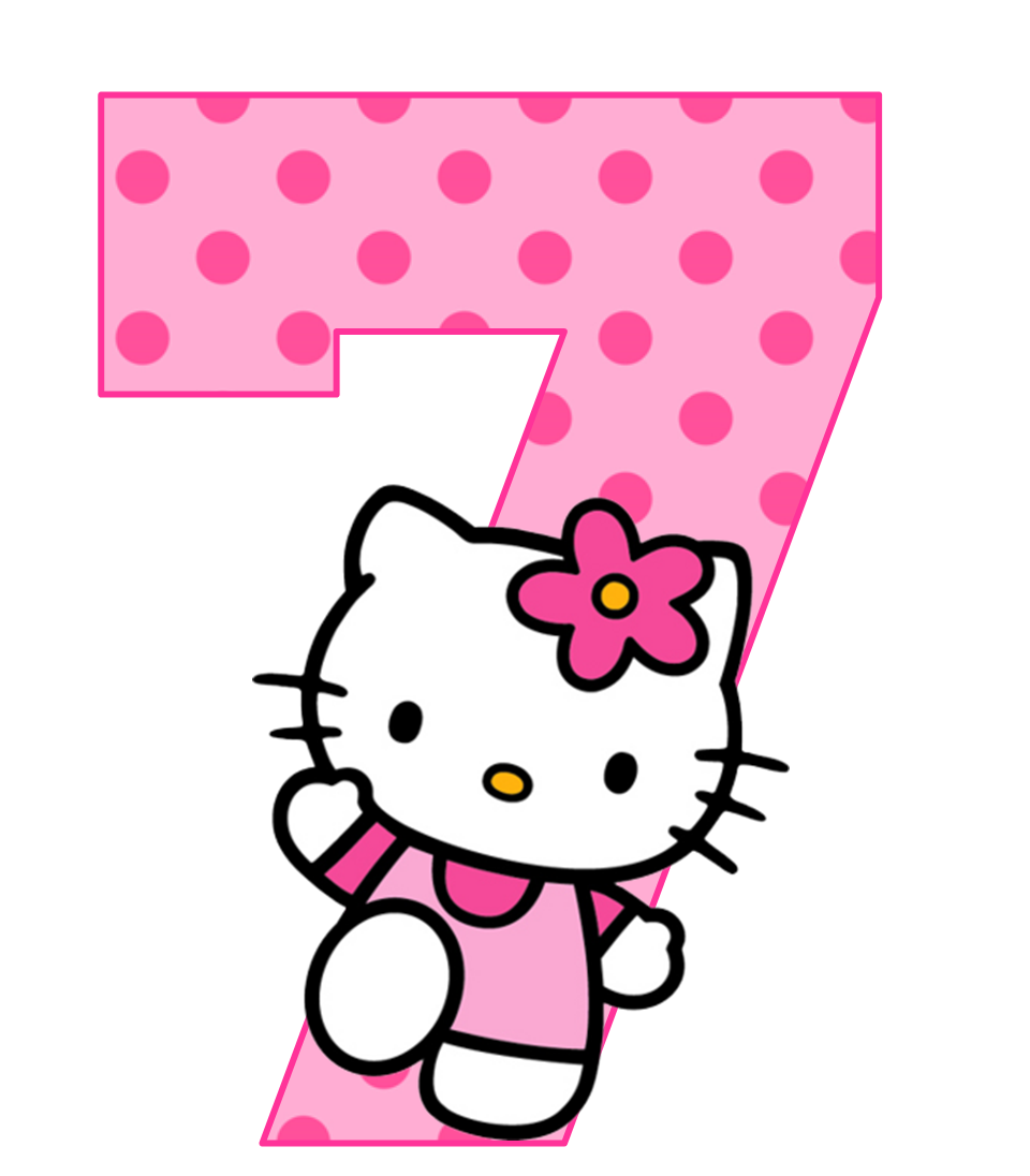 Kits imprimibles gratis : Números Hello Kitty