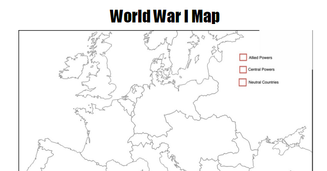 Mr. Barnhill's History Class: WWI Map - Blank - 11/12th History