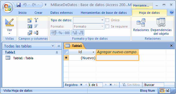 MICROSOFT ACCESS: Conceptos básicos: Crear, abrir y cerrar una Base de ...