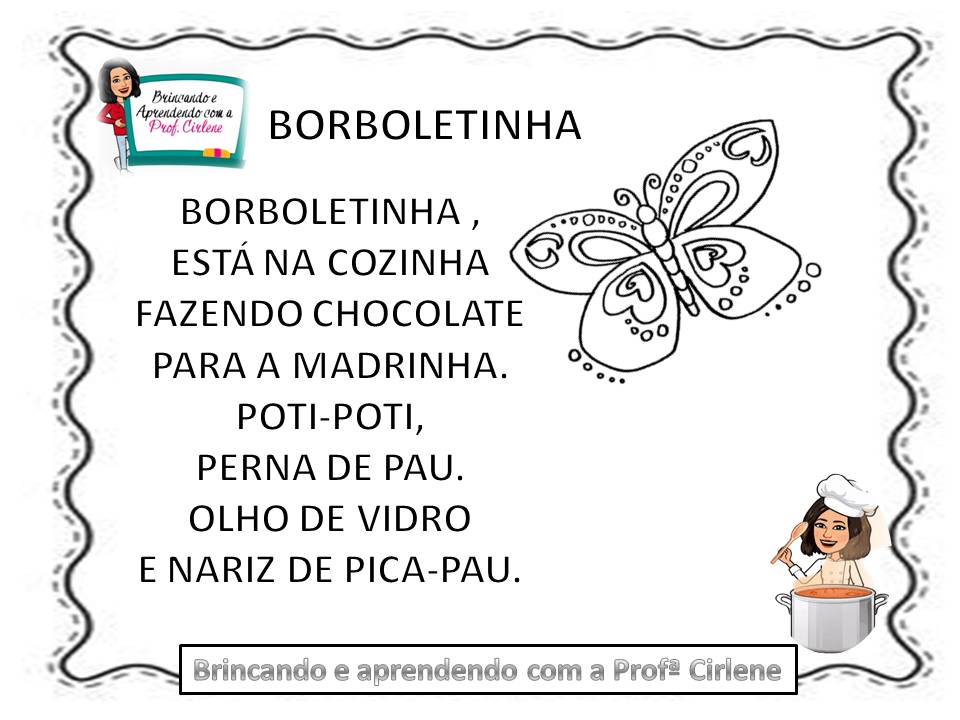 Aprendendo Com a Prof.Cirlene: Sequência de atividades Borboletinha Aprendendo Com a Prof.Cirlene: Sequência de atividades Borboletinha