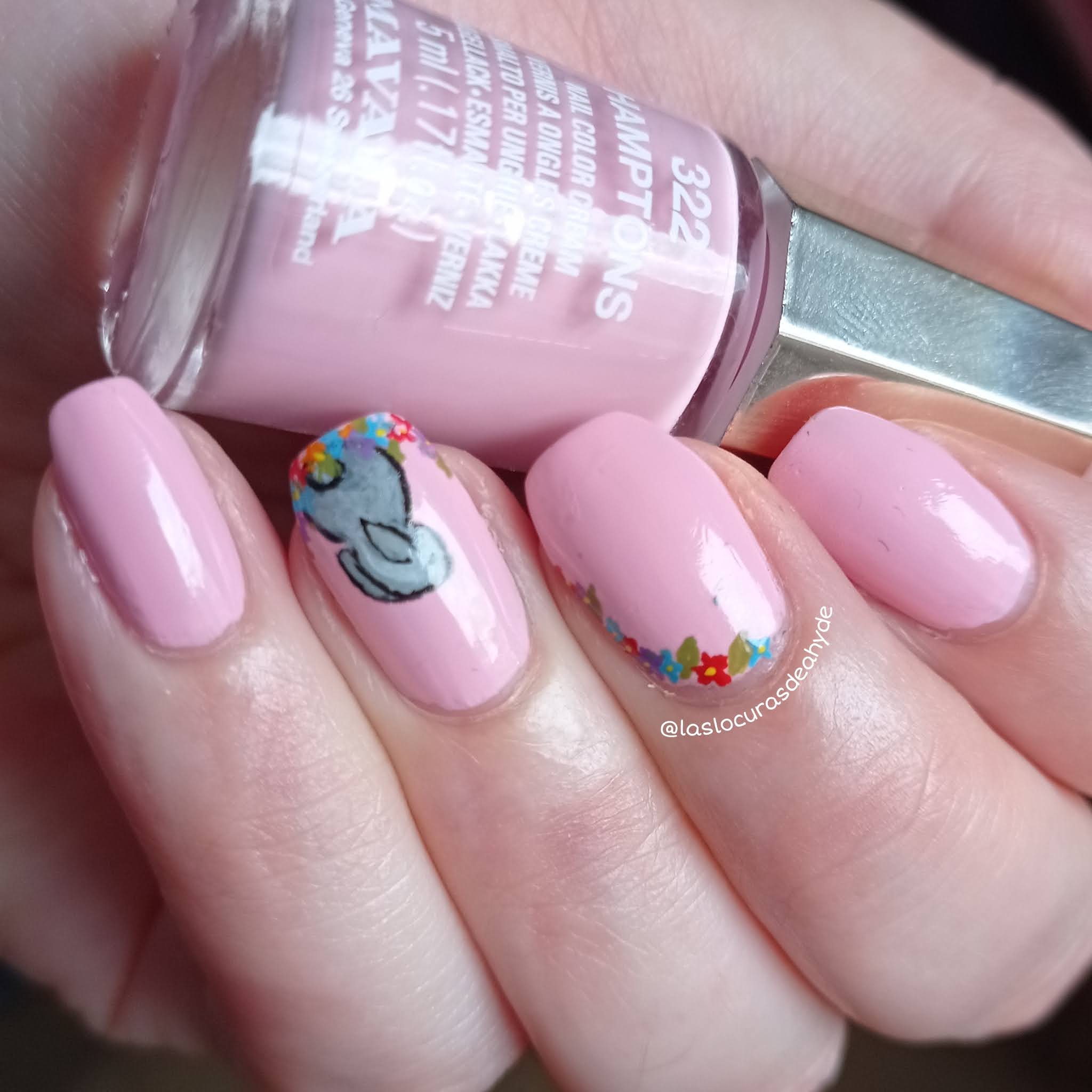 Las Locuras de Ahyde : Nail Art Rosa Pastel