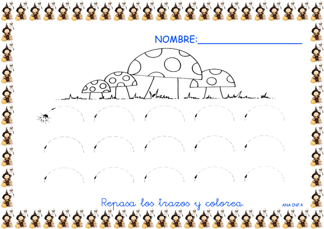 INFANTILES DE ANA V.: GRAFOMOTRICIDAD: TRAZO CURVO