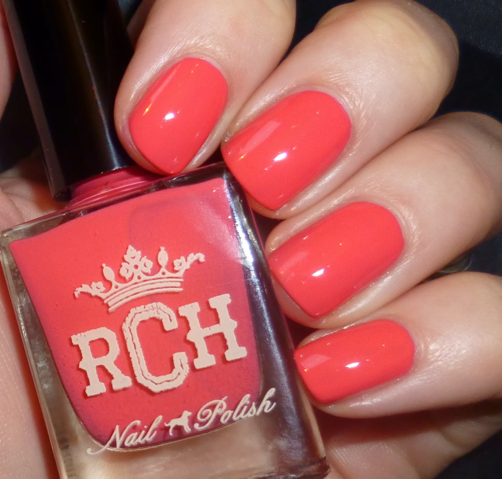Lou is Perfectly Polished: Swatch: RCH Nail Polish in Salmon Pink