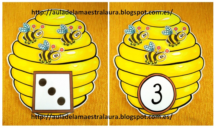 Aula de la maestra Laura: ¡Abejas en la colmena!