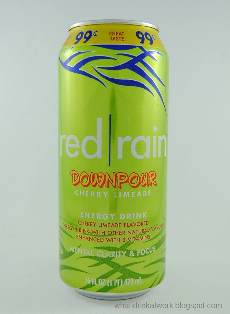 What I Drink At Work: Red Rain Downpour Energy Drink Review