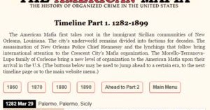 The American Mafia: Expanding early Mafia timeline