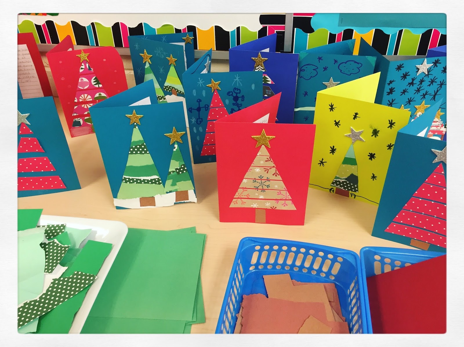 Christmas Tree Collage Card | Gettin' Crafty with Natalie
