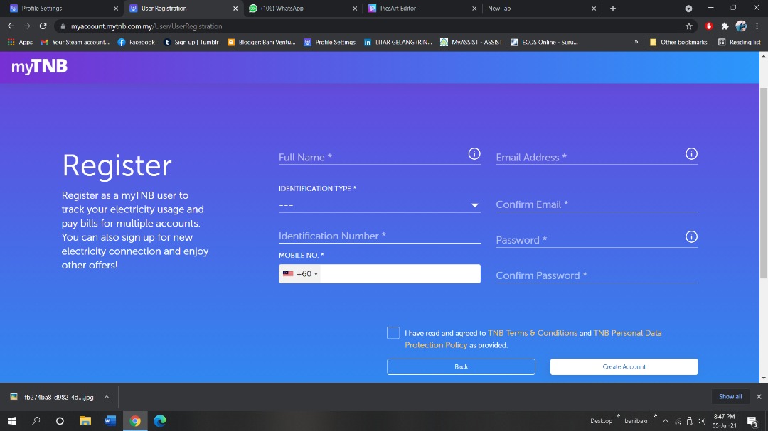 CARA MOHON METER ELEKTRIK TNB ONLINE MENGGUNAKAN MYTNB MUDAH,SENANG DAN ...