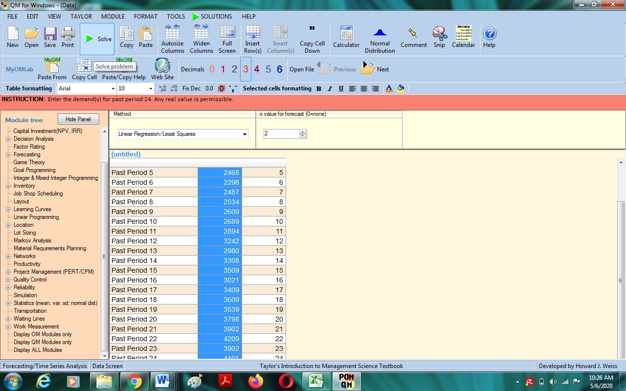 Using pom qm to solve a least squares - freeloadsepic