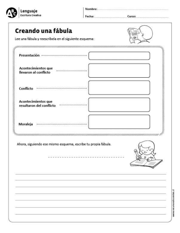 Lenguaje: Primera actividad: Texto Narrativo