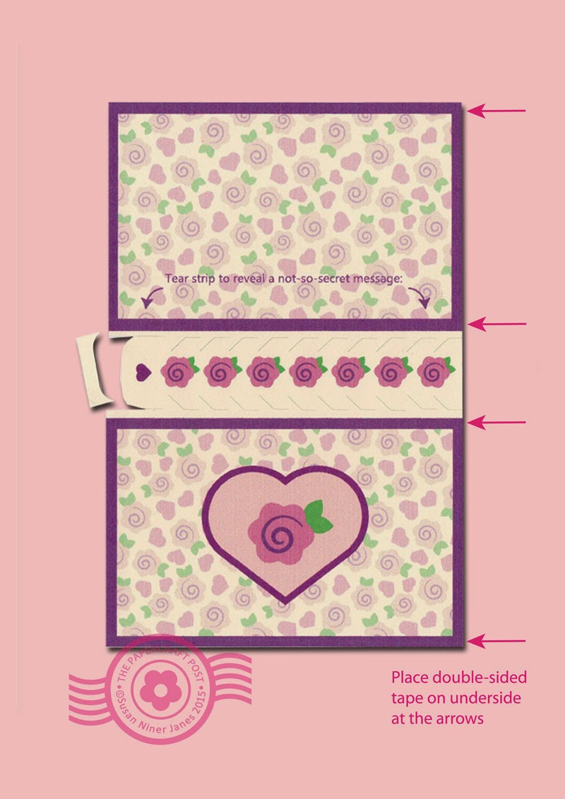 The Papercraft Post: Secret Message Valentine