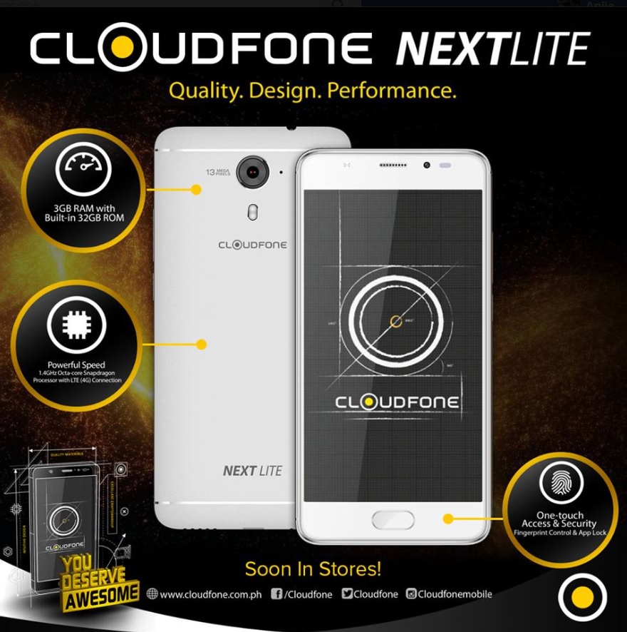 CloudFone Next Lite Announced; 5-inch FHD, Octa Core SD430, 3GB RAM for ...