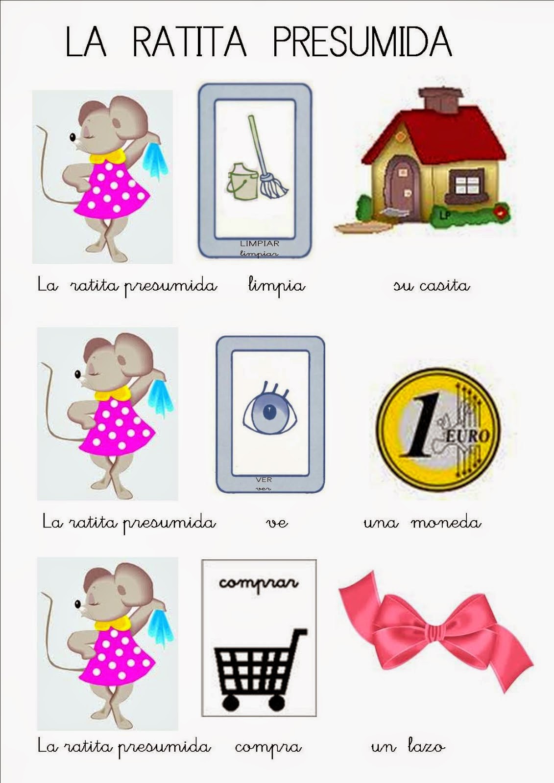 Cuento Infantil La Ratita Presumida Con Imagenes