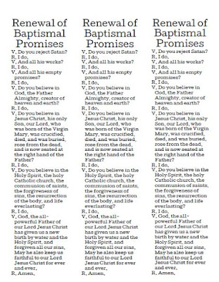 Look to Him and be Radiant: Renewing Baptismal Promises Activity ...