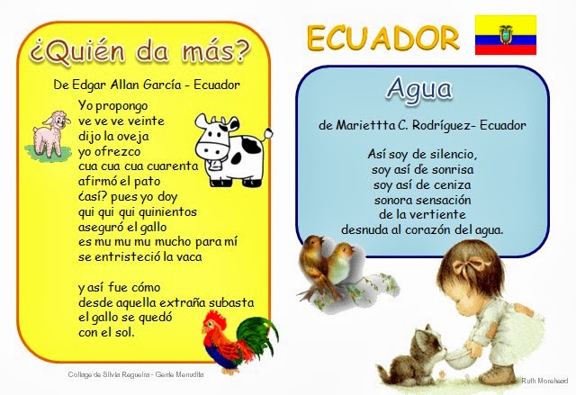 Letritas Infantiles: poesias de ecuador