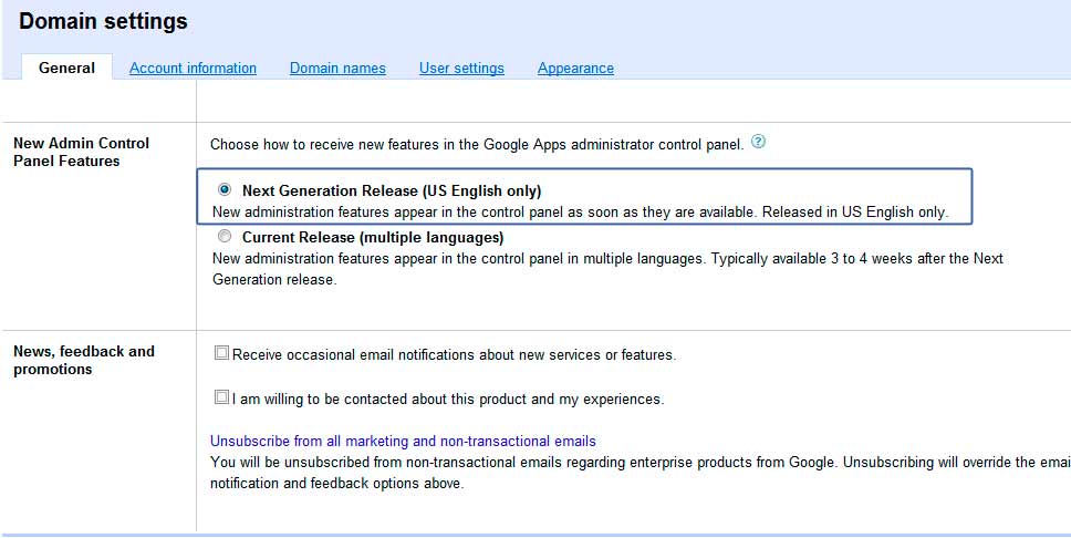 PASO A PASO: Activar "Nuevas Funciones" en Google Apps