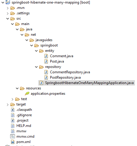 One to Many Example using Spring Boot + JPA/Hibernate + MySQL Database