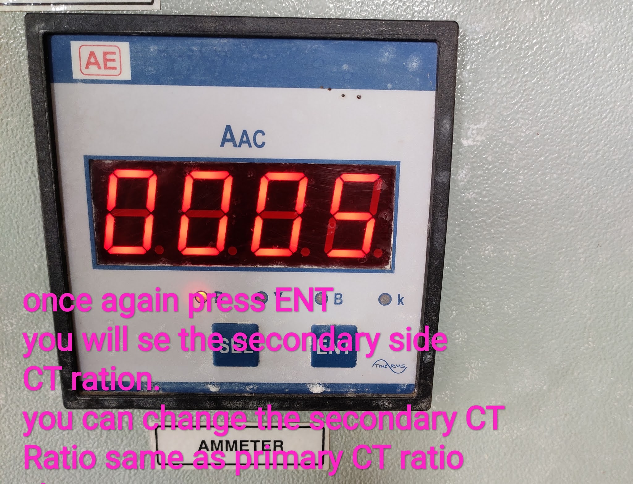 SUB STATION KNOWLEDGE AND ELECTRICAL TUTORIAL: DIGITAL AMMETER READING ...