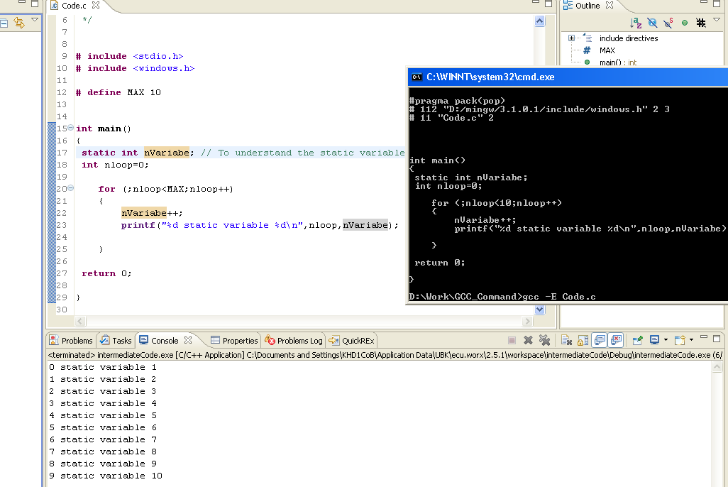 C and C++ programs and MySQL: C PreProcessor and Intermediate C Code C and C++ programs and MySQL: C PreProcessor and Intermediate C Code